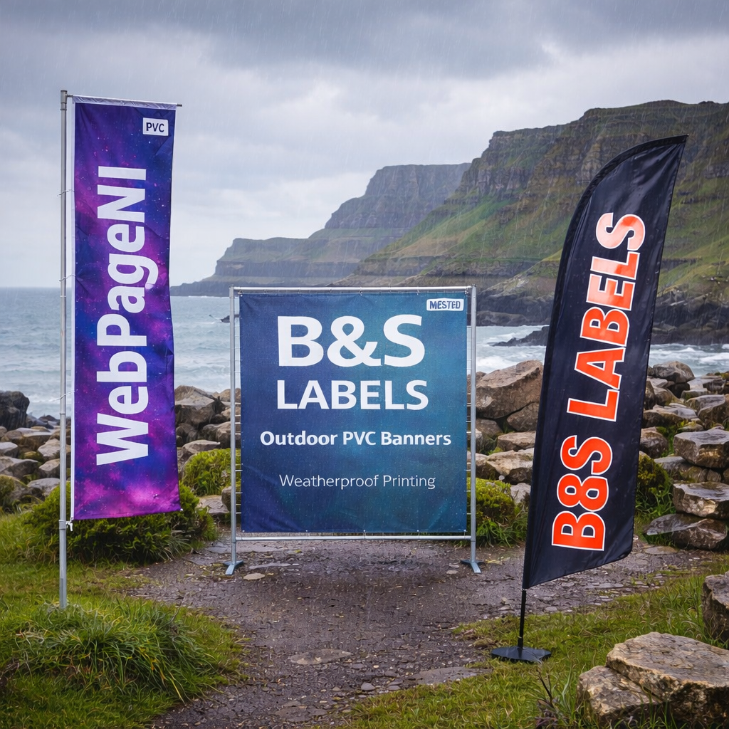 Outdoor Banner Materials UK Guide: Durable & Weatherproof - B & S LABELS