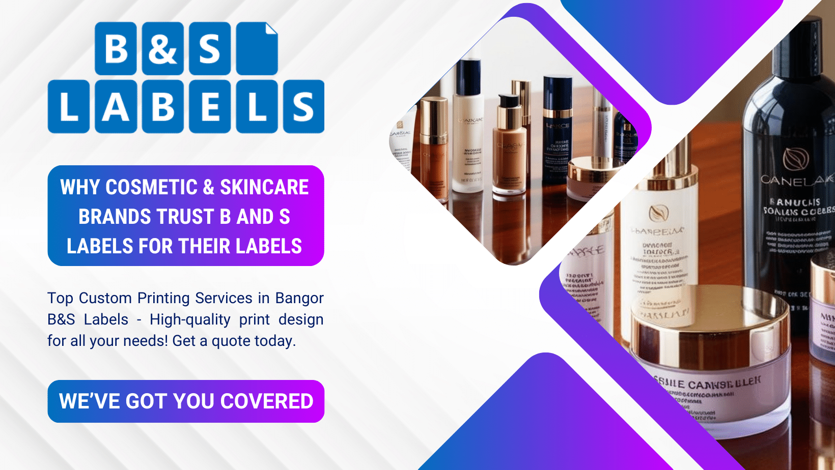 Cosmetic & Skincare Brands Prefer B and S Labels for Packaging - B & S ...